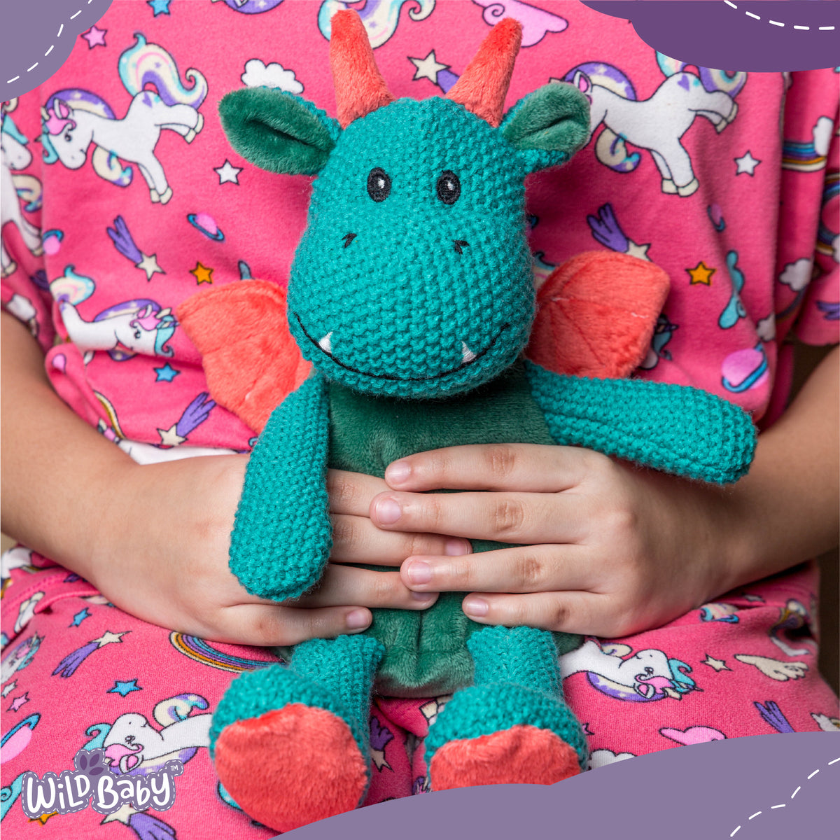 Dragon Stuffed Animal - Heatable Plush with Hot Cold Therapy Pack ...