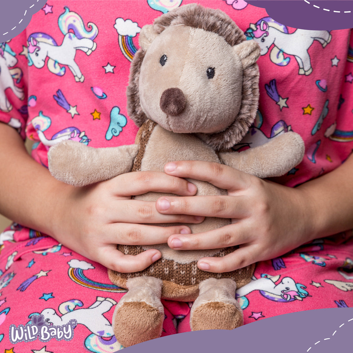 Hedgehog Stuffed Animal - Microwaveable Plush Toy with Hot Cold Pack ...